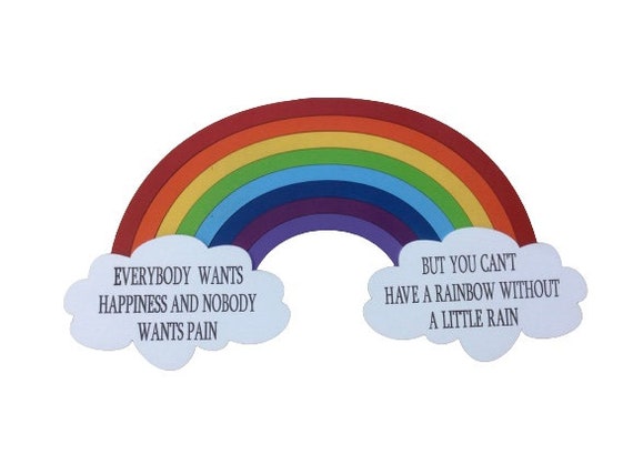 Rainbow Pain Quote Have A Rainbow After The Rain Happiness Quote"