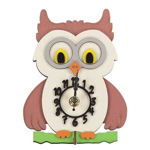 Owl Free Standing Mini Wooden Clock - Etsy