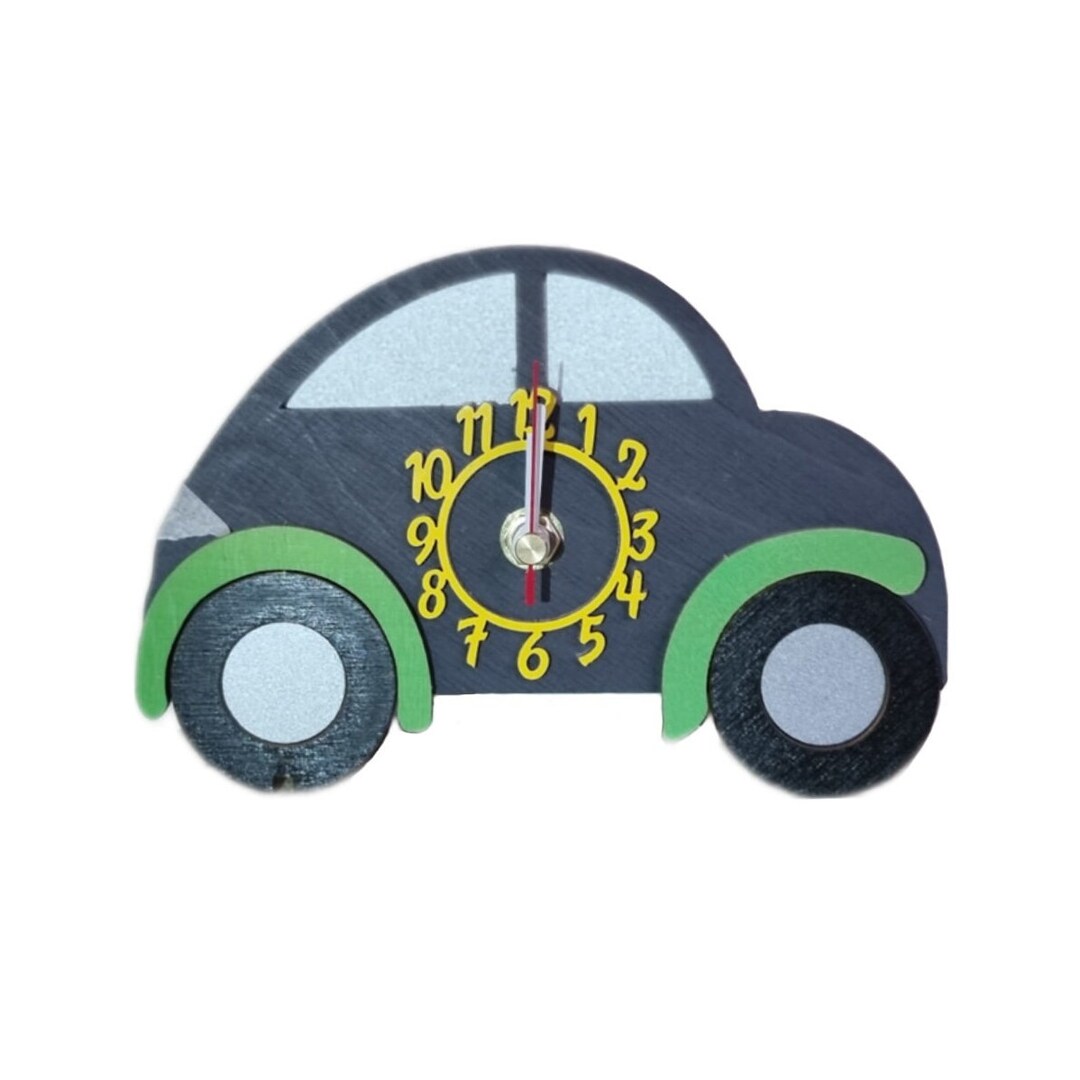 Car Free Standing Mini Wooden Clock - Etsy