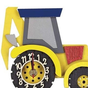 Digger Mini Free Standing Wooden Clock - Etsy