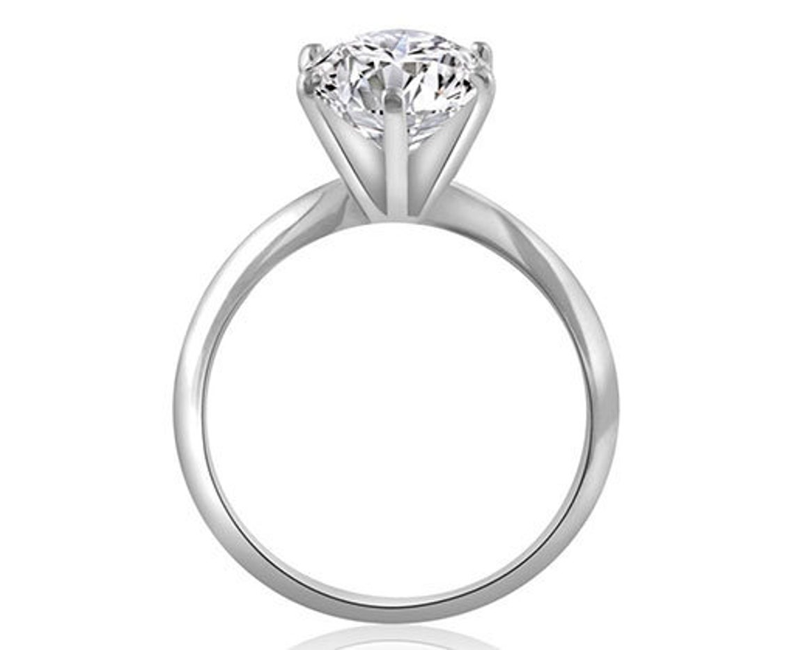 3 Carat Oval Diamond Engagement Ring Solitaire E VS1 IGI Certified 3ct ...