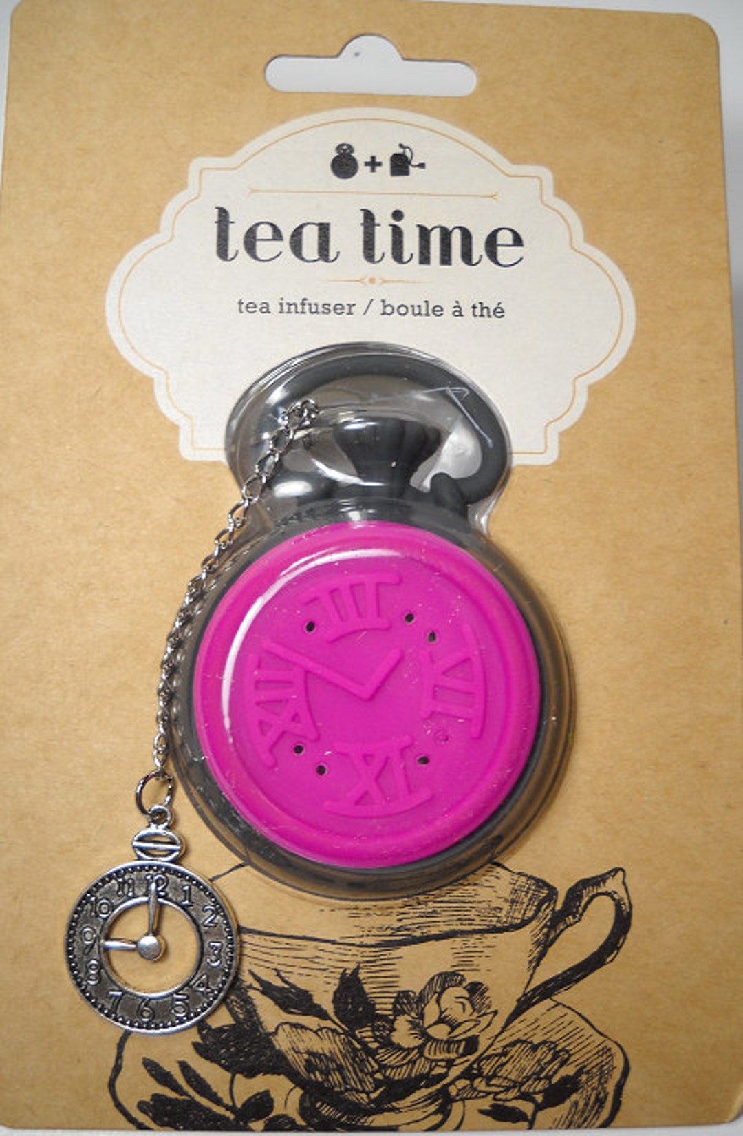 Fun Pocket Watch Tea Infuser With Clock Charm - Etsy