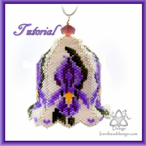Bead Pattern: Pansy Bell Ornament 3D Peyote Bell Pdf. - Etsy