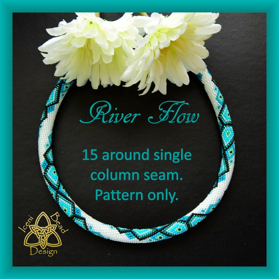 River Flow Pattern for Peyote With a Twist - Not Crochet .pdf Pattern ...