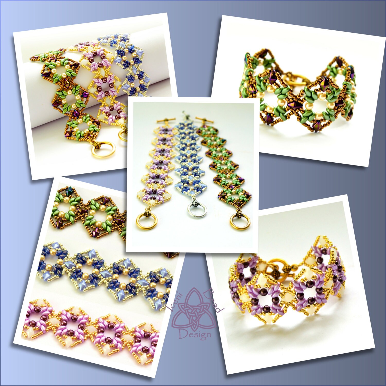 Tutorial Unity Bracelet With Glass Pearls Diamonduo and - Etsy UK