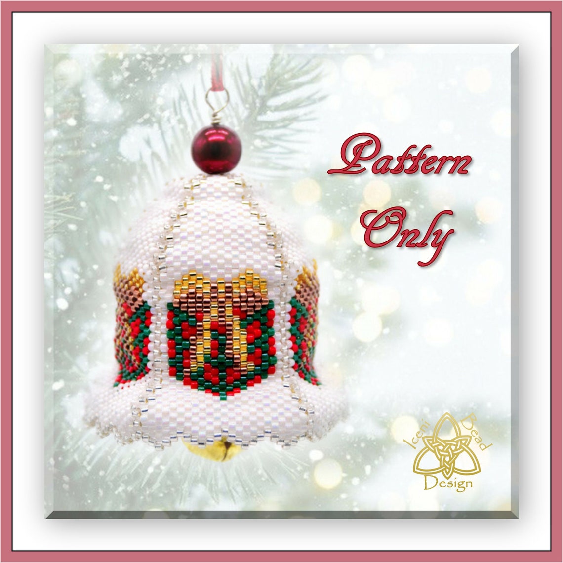 Bead Pattern: Christmas Gift Bell Ornament Pdf. Tutorial. - Etsy Canada