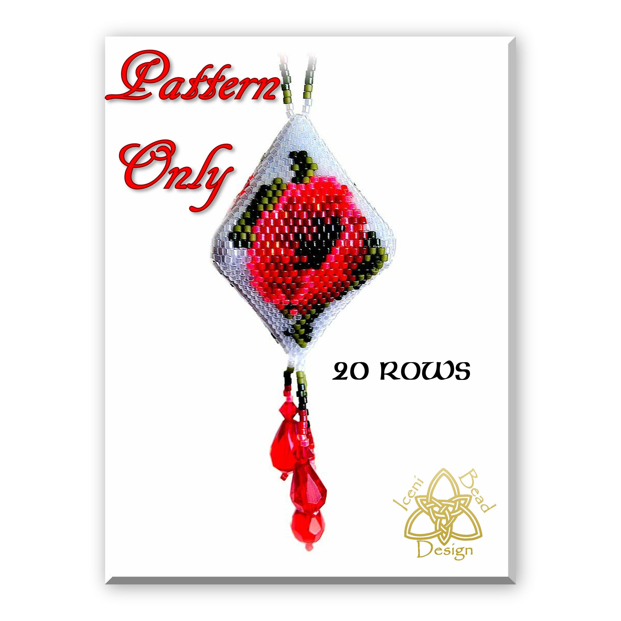 Poppy Pod Peyote Stitch Pattern Instructions Pdf. - Etsy