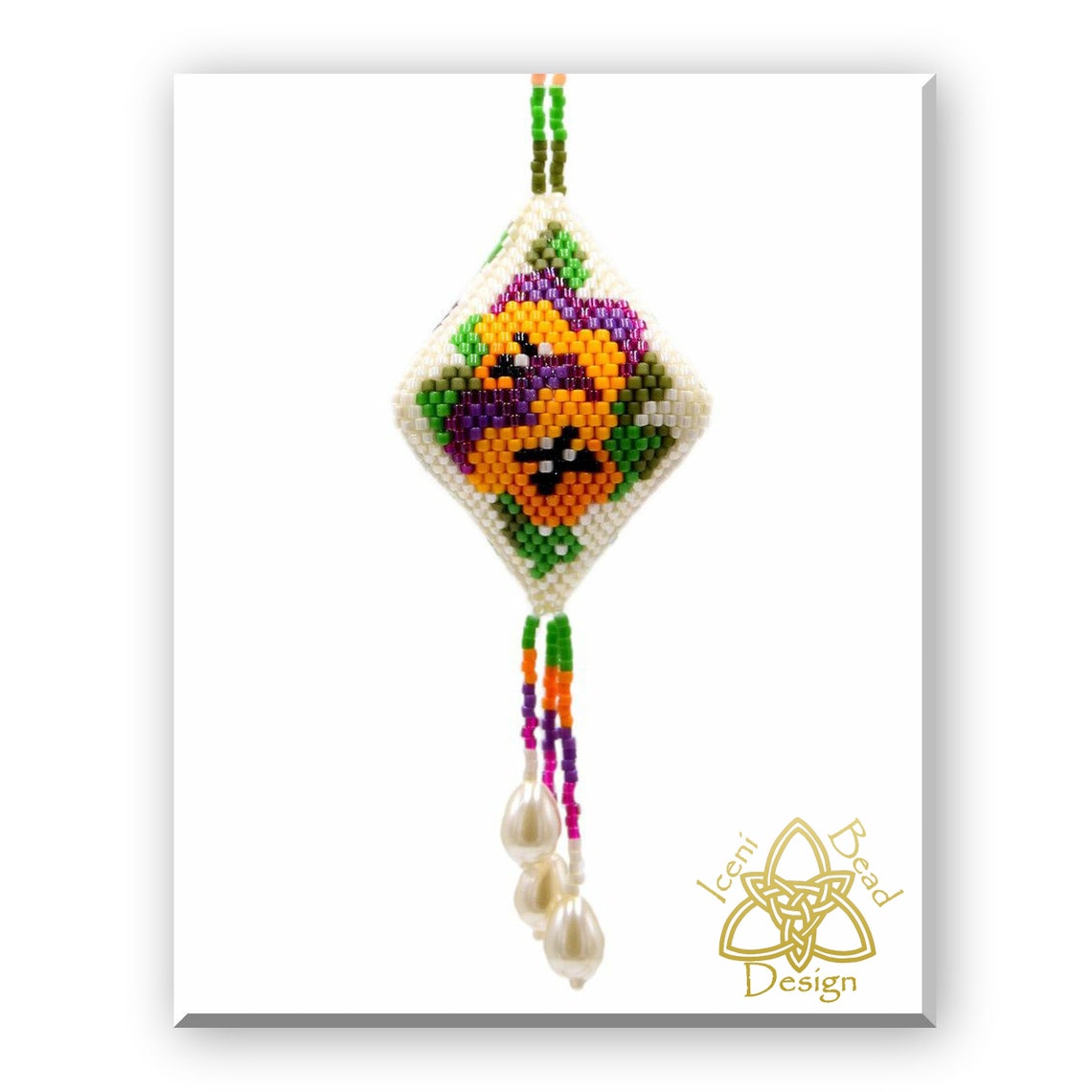 Pansy Pod Peyote Stitch Pattern Instructions Pdf. - Etsy