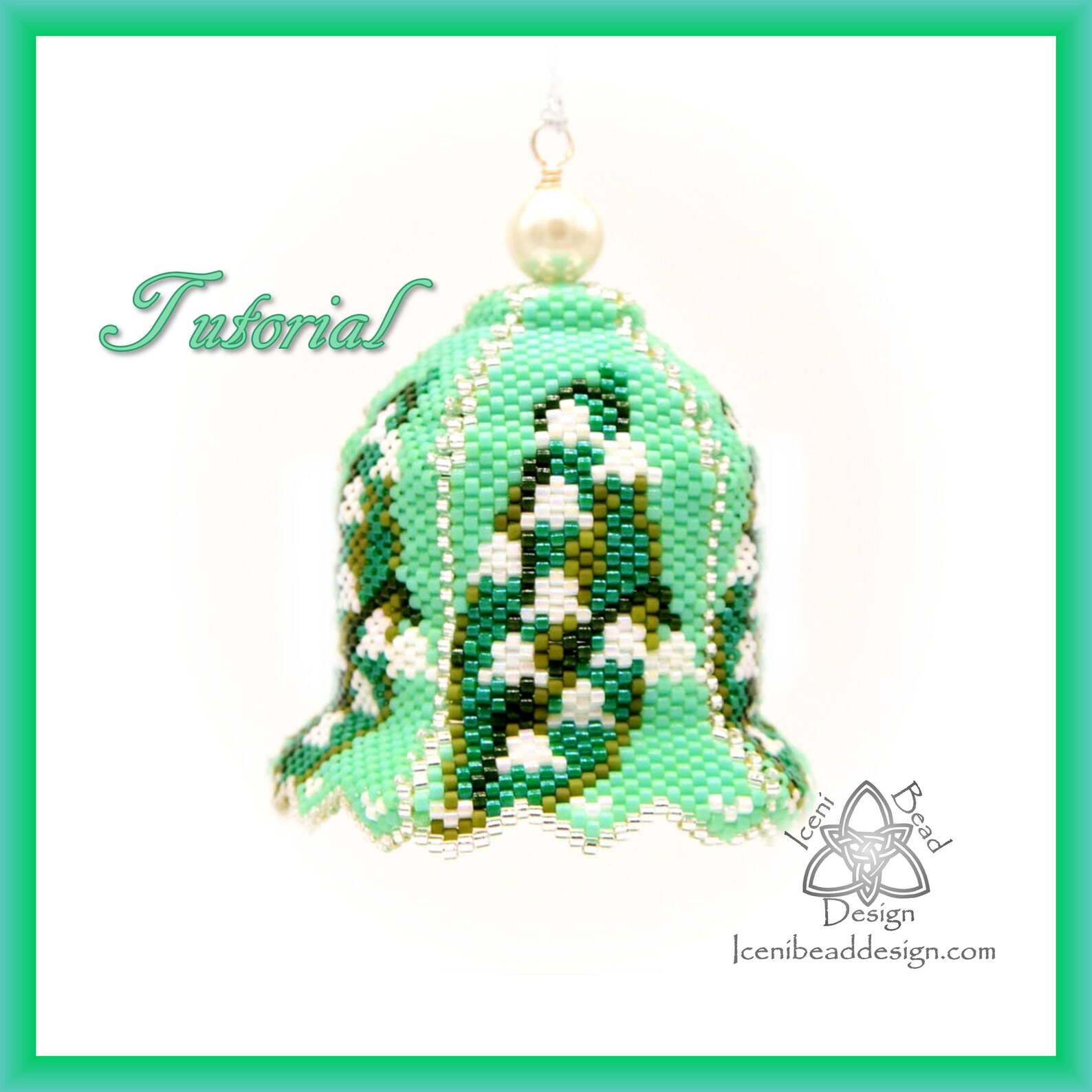 Bead Pattern: Lily of the Valley Bell Ornament 3D Peyote Bell | Etsy