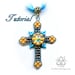 Crystal Cross Pendant .pdf Tutorial, With Superduo Beads, Glass Pearls ...