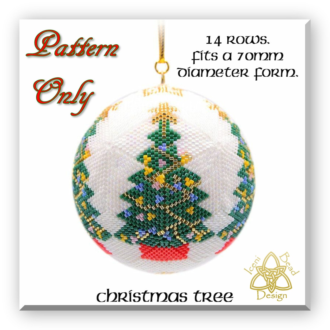 Christmas Tree 3D Peyote Ball Bead Pattern: Ball Ornament. Pdf ...