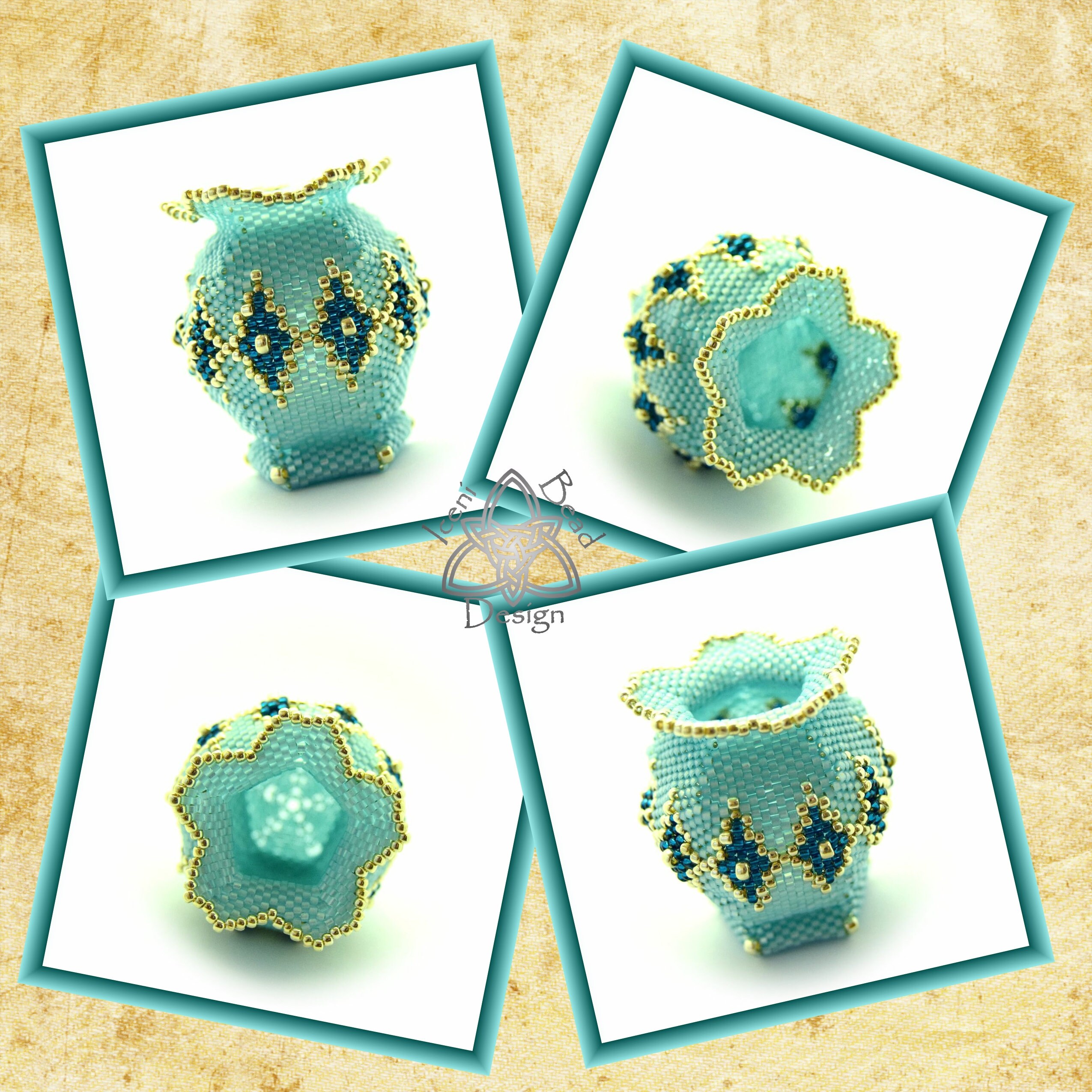 Beaded Vase Pattern, Valerie-rose, Peyote Stitch Vase, Pdf Tutorial ...