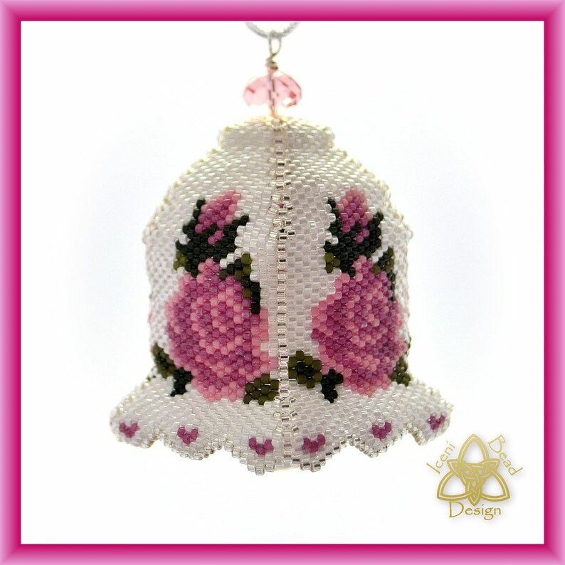 Bead Pattern: Rose Bell Ornament 3D Peyote Bell Pdf. - Etsy