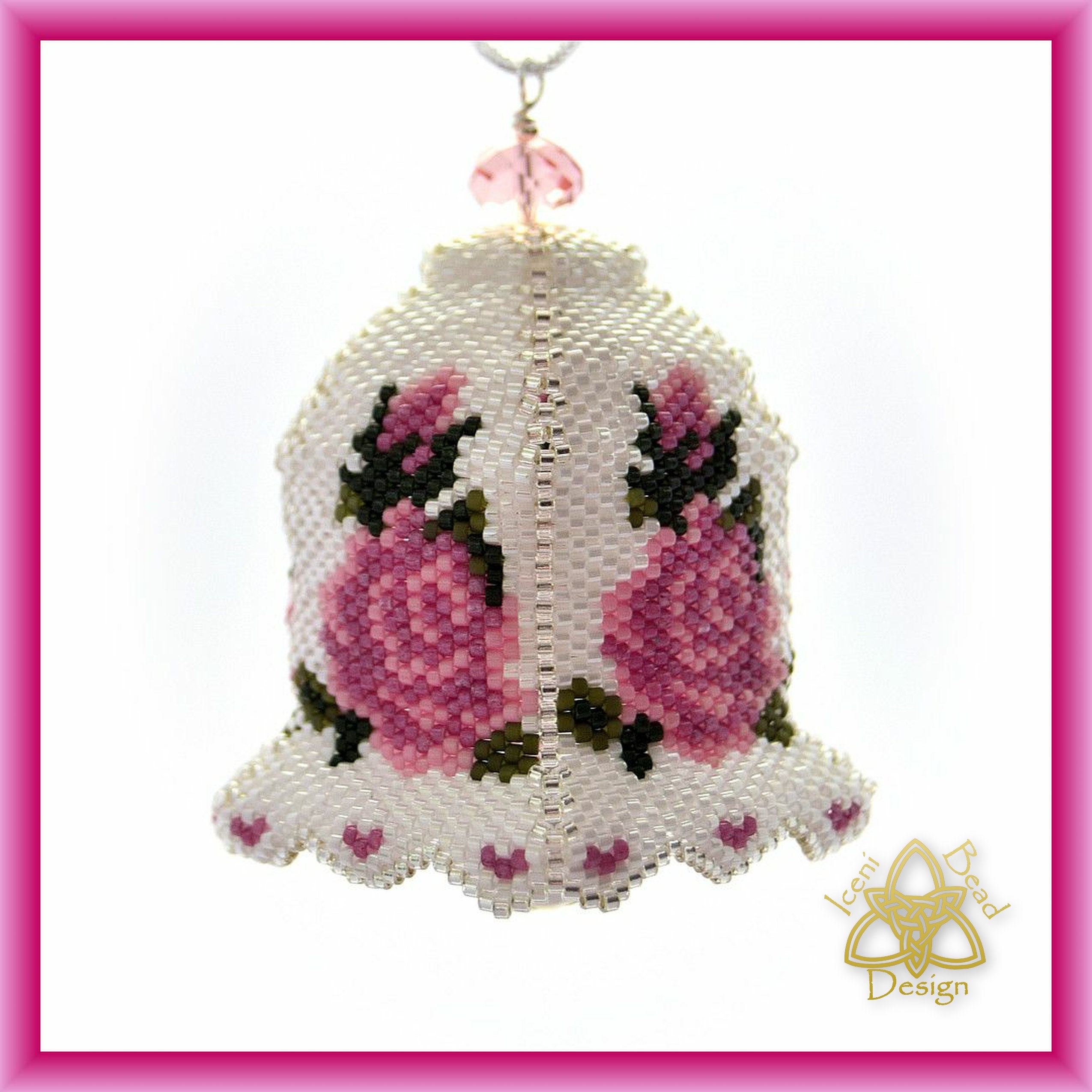 Bead Pattern: Rose Bell Ornament 3D Peyote Bell Pdf. - Etsy