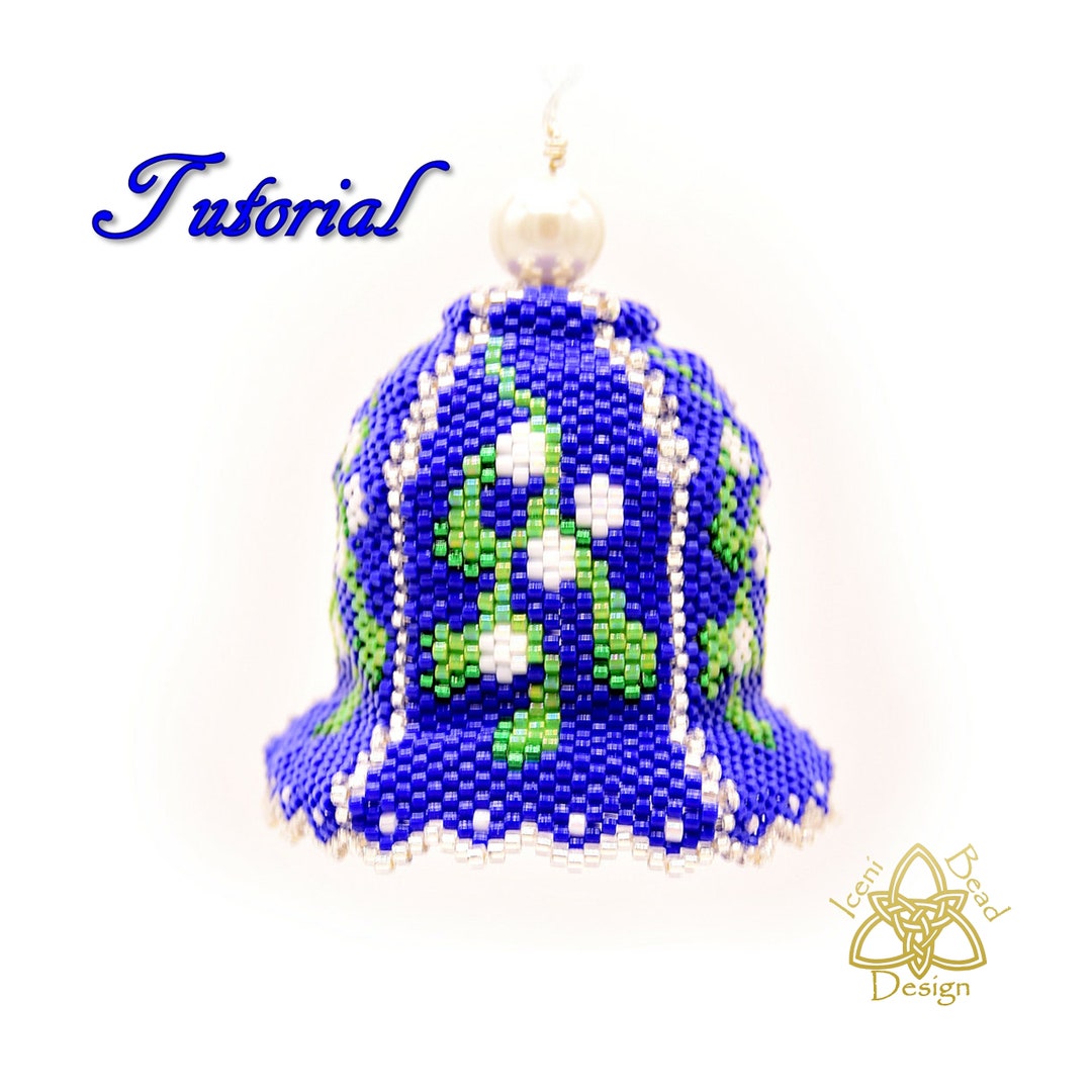 Bead Pattern: Mistletoe Christmas Bell Ornament, Pdf. Tutorial. English ...