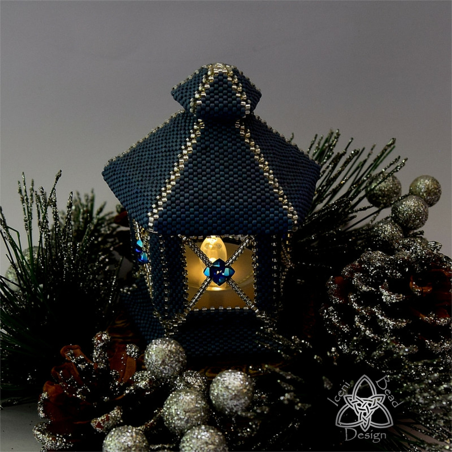 Bead Pattern: Beaded Lantern, Battery Tea-light Holder .pdf Tutorial ...