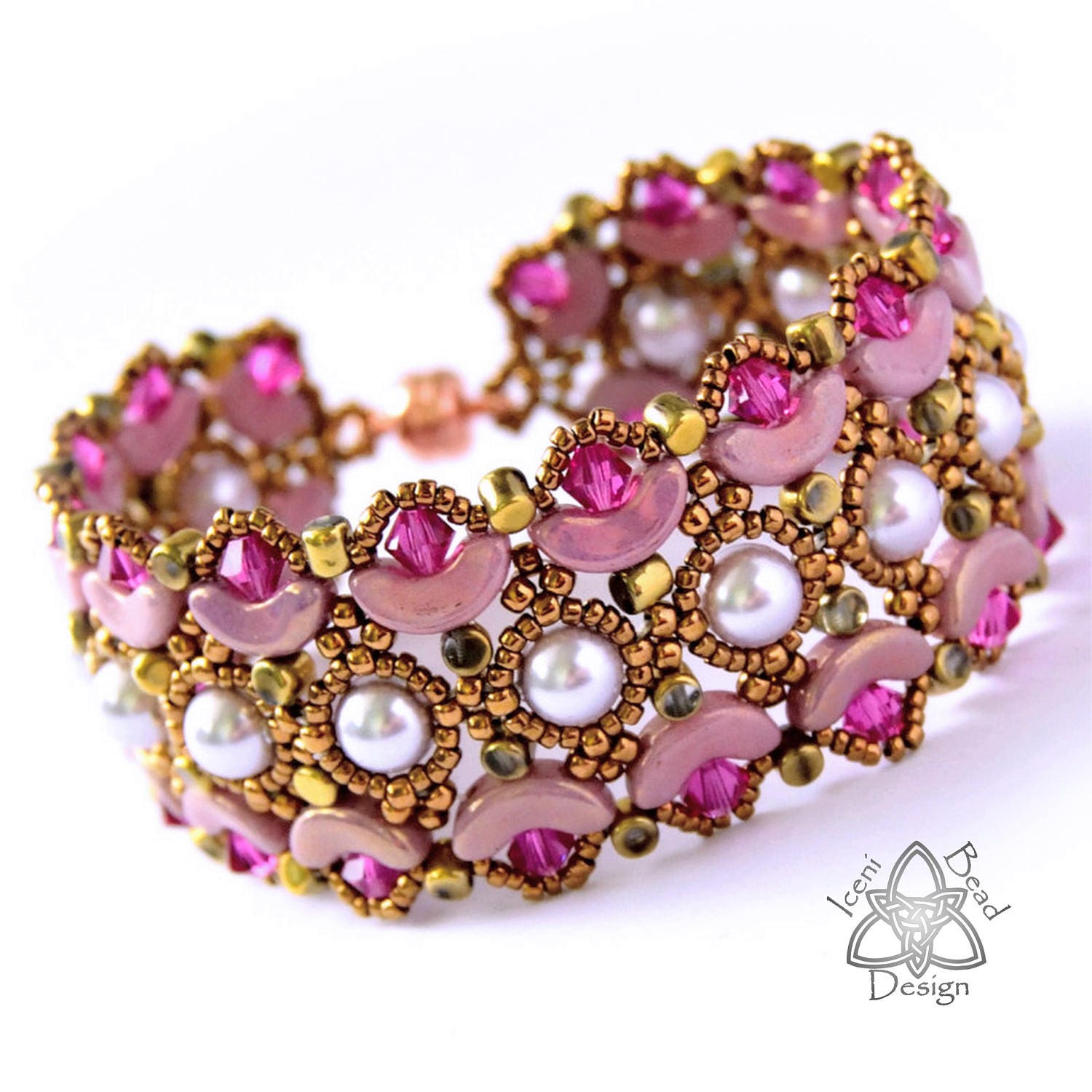 Pdf Tutorial Eshana Bracelet With Arcos® Par Puca® Beads and - Etsy