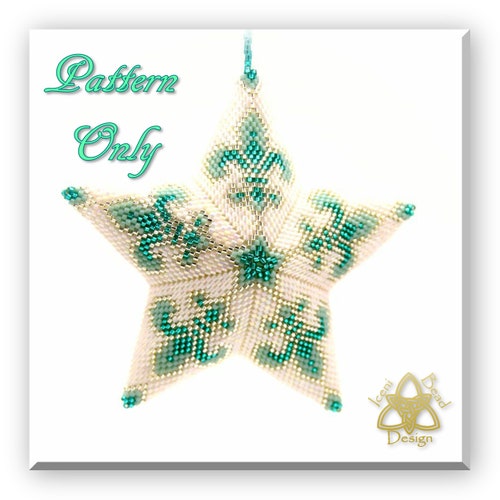 Fleur Ice 01 3D Peyote Star Bead Pattern: Star Ornament. Pdf. - Etsy