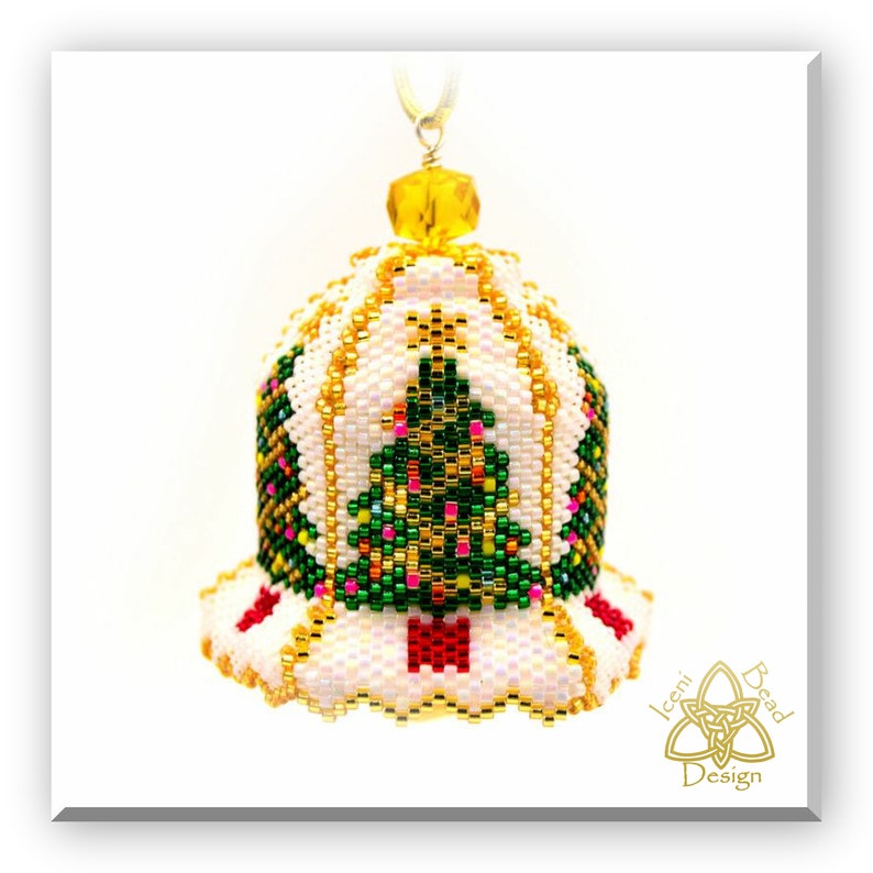 Bead Pattern: Christmas Tree Bell Ornament, Pdf. Tutorial. English Only ...
