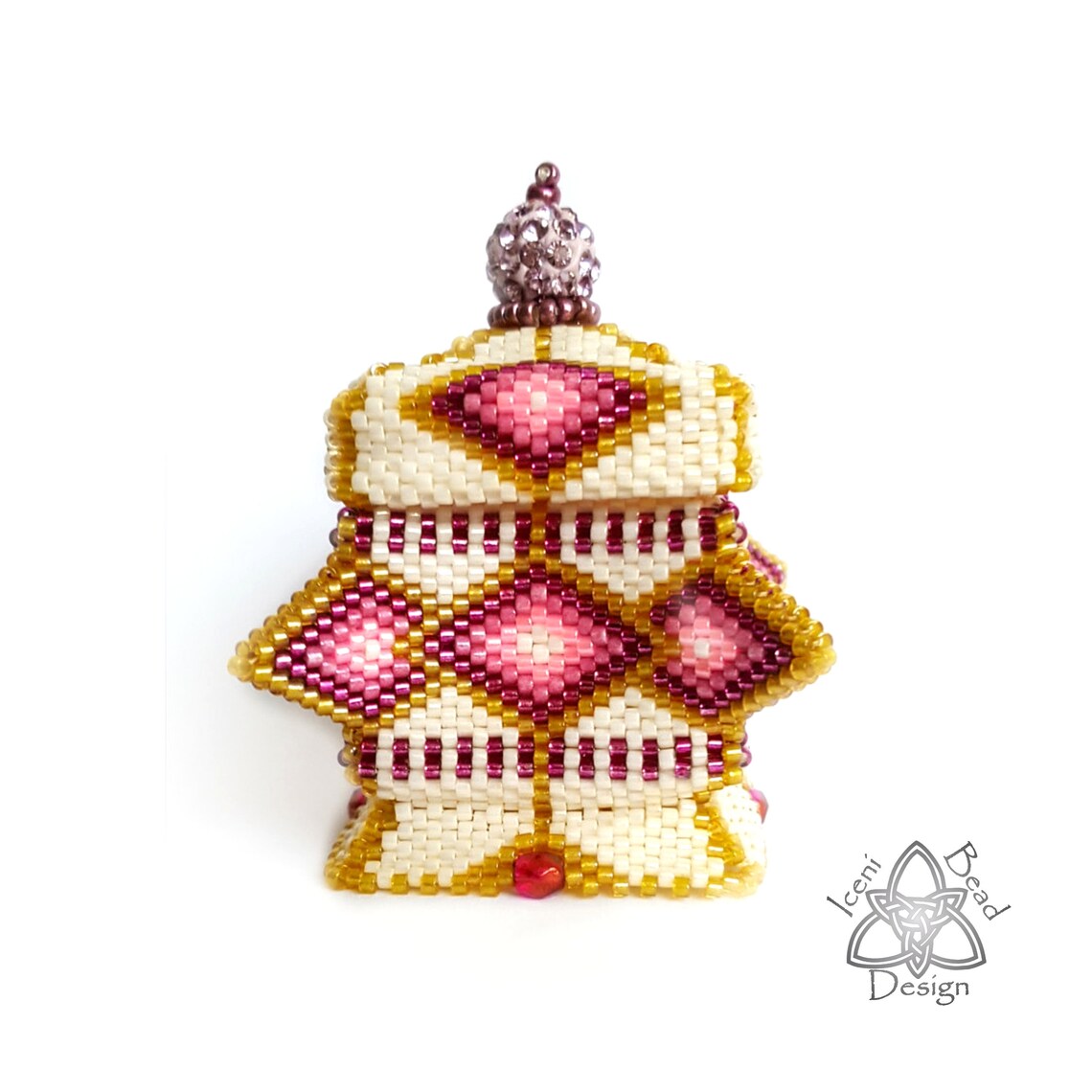 Heart of Karma Beaded Box With Lid, Pdf Tutorial, English Only. - Etsy