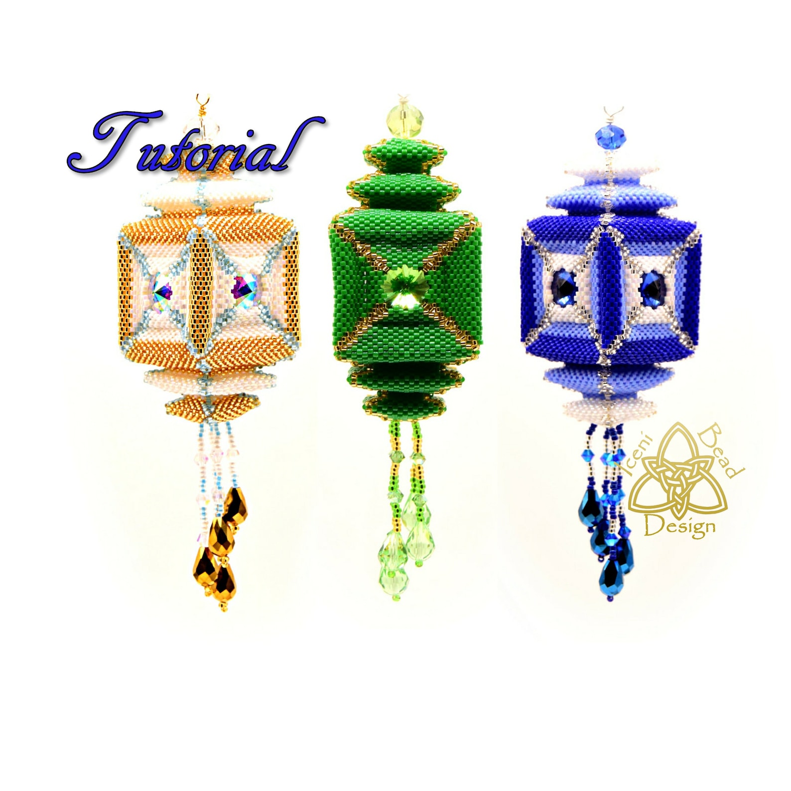 Bead Pattern Only: Lucerna Christmas Ornament, Pdf. Tutorial. English ...