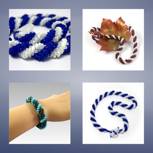 PDF Tutorial Double Spiral Rope With Super Duo Beads and Seed Beads ...