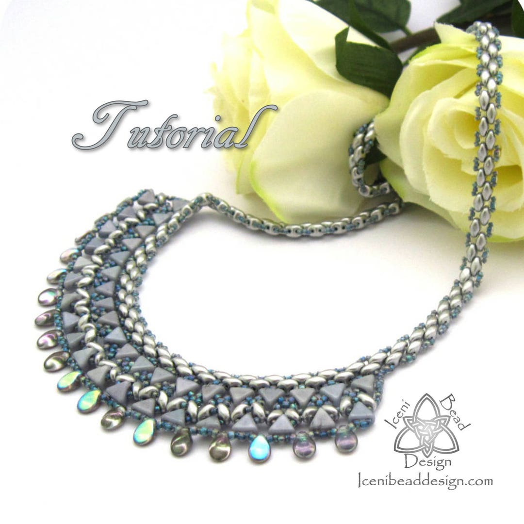 Pdf Tutorial Luxor Bib Necklace With Kheops Par Puca®, Superduo Beads ...