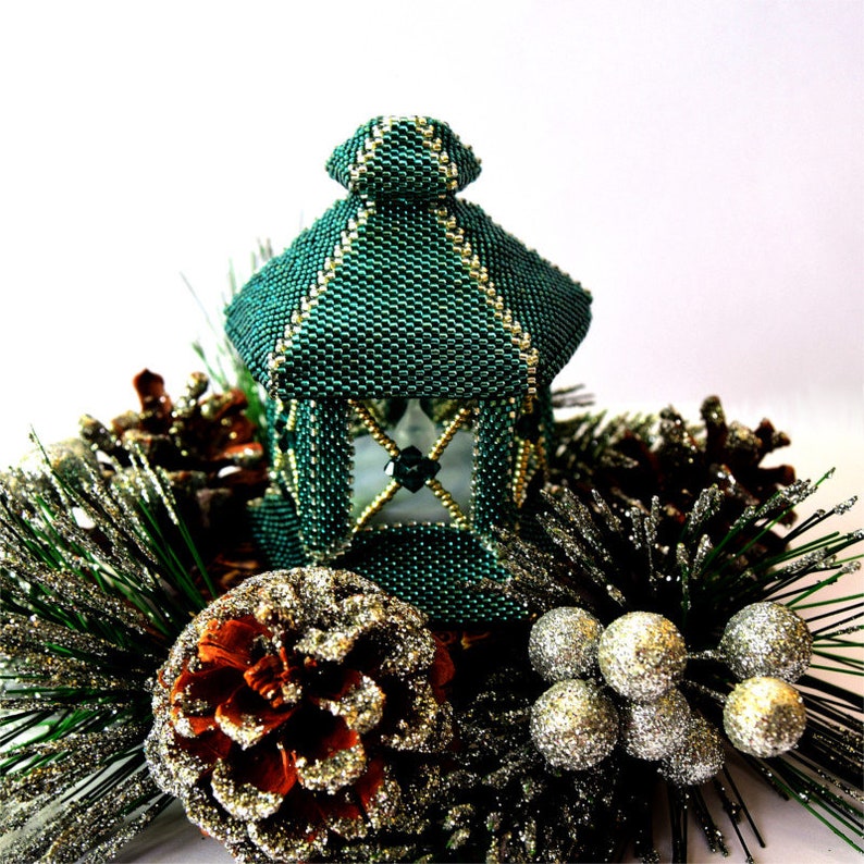 Bead Pattern: Beaded Lantern, Battery Tea-light Holder .pdf Tutorial ...