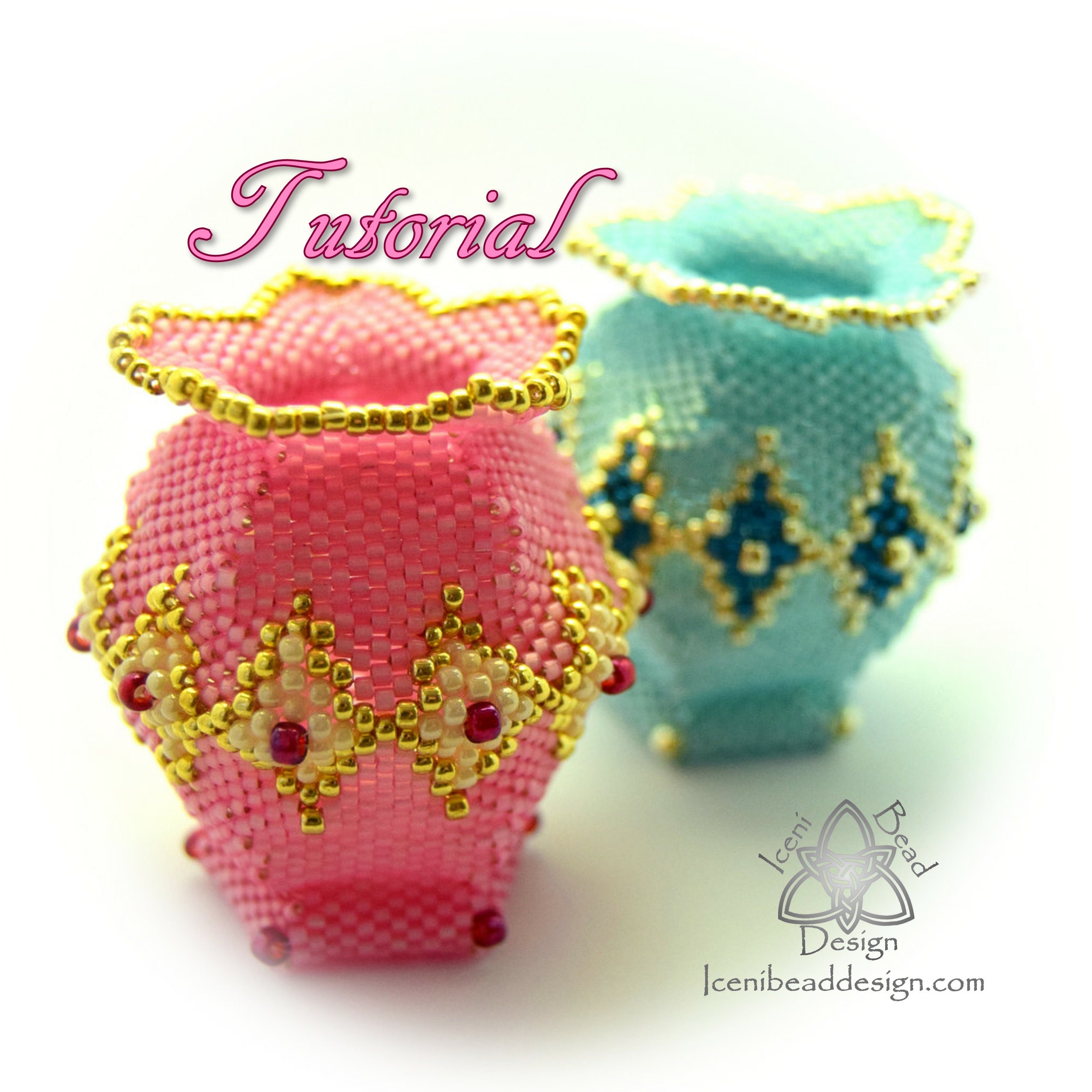Beaded Vase Pattern Valerie-Rose Peyote Stitch Vase pdf - Etsy Canada