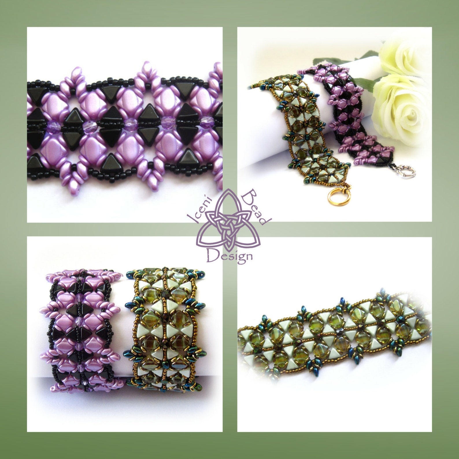 Tutorial Eden Cuff With Kheops® Par Puca® Beads, 'O' Beads, Silky Beads ...