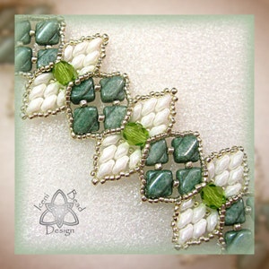 Tutorial Silky Snowdrop Bracelet, Silky Beads and Superduos Pdf Pattern ...