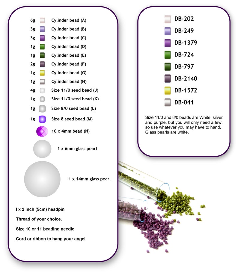Bead Pattern: Iris Angel Tree Ornament Pdf. Tutorial. - Etsy