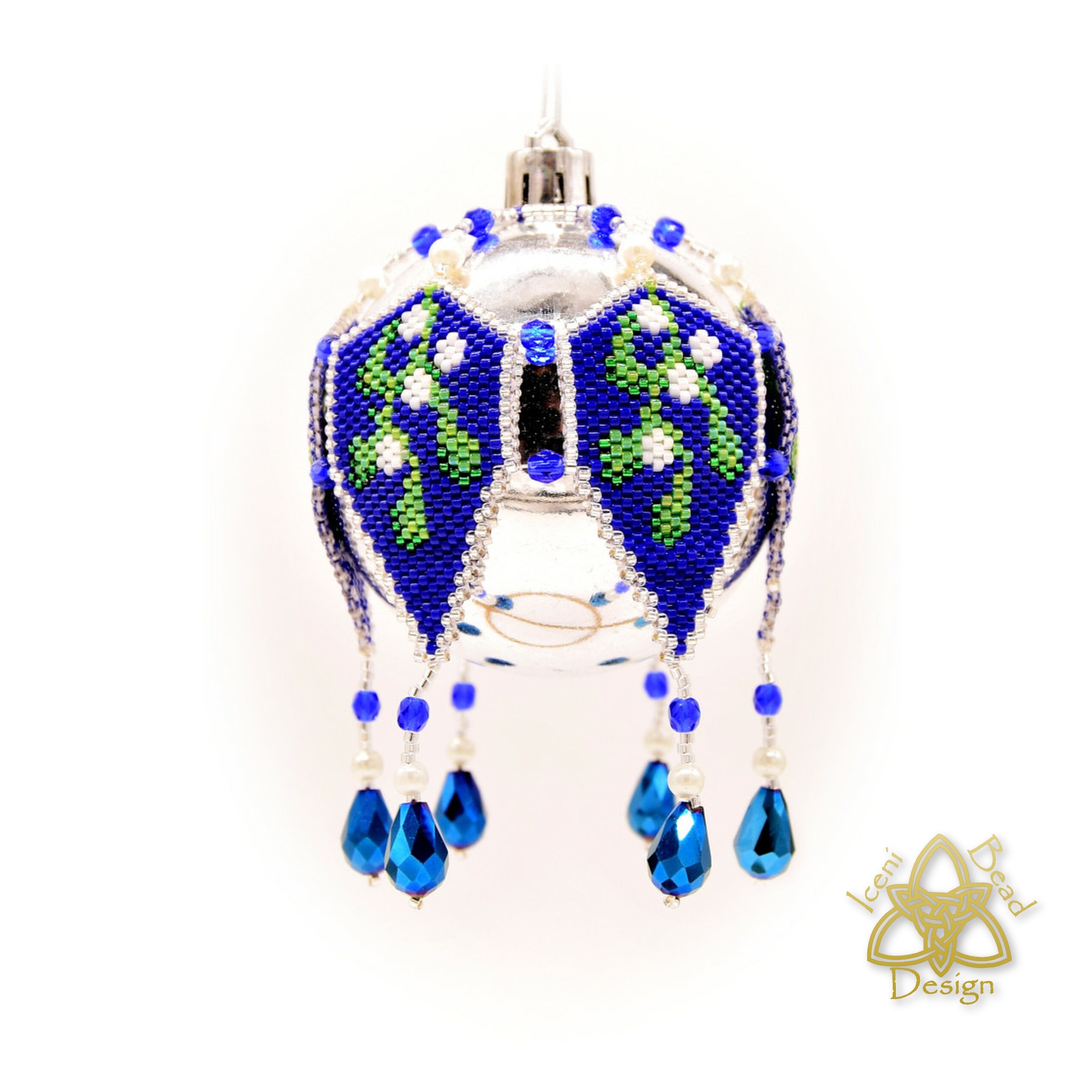 Bead Pattern: Mistletoe Ornament Set Bell Ornament Cover | Etsy UK
