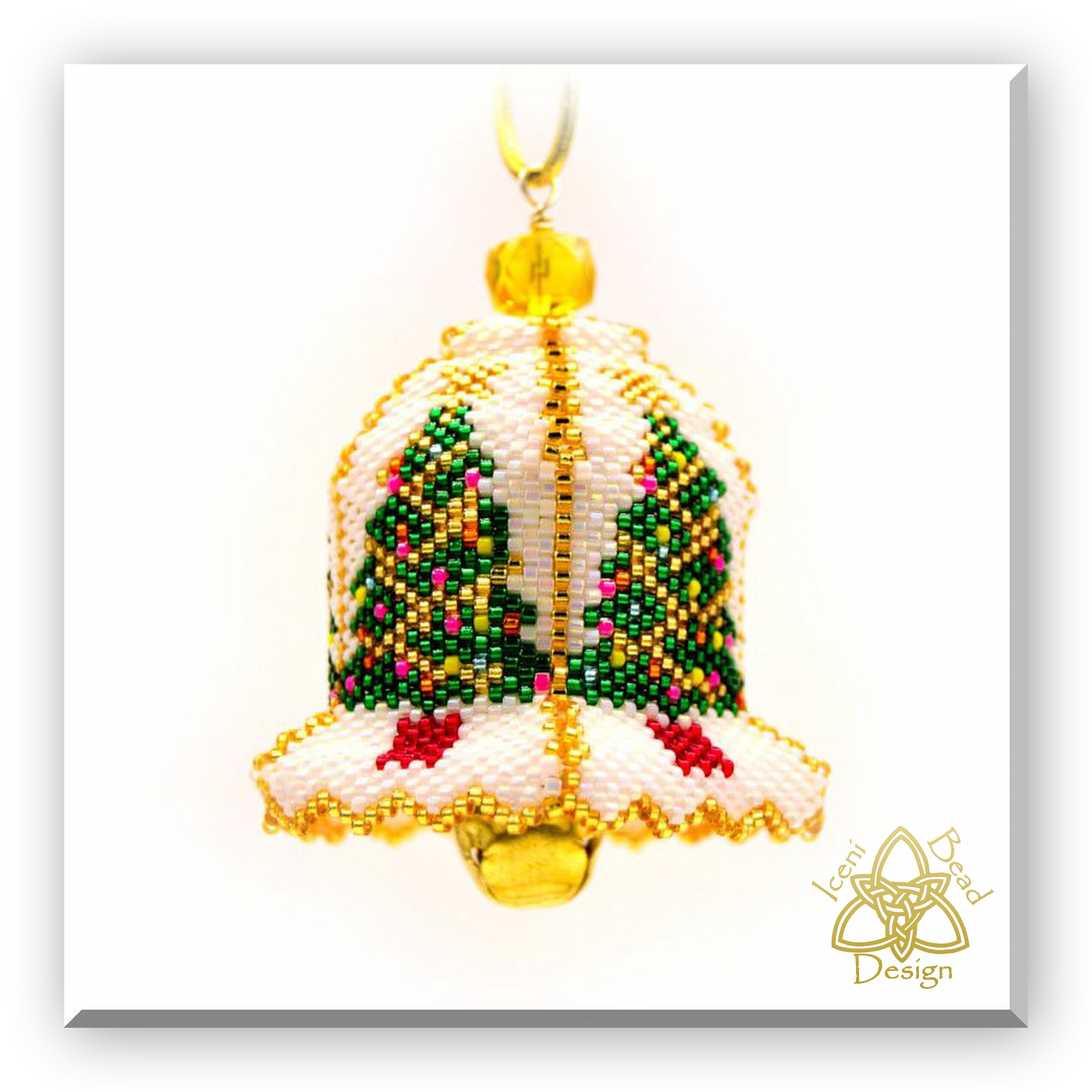 Bead Pattern: Christmas Tree Bell Ornament Pdf. Tutorial. - Etsy UK