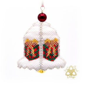 Bead Pattern: Christmas Gift Bell Ornament, Pdf. Tutorial. English Only ...