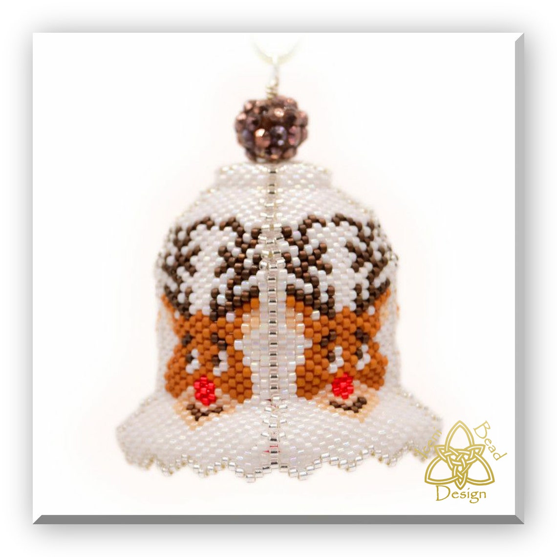 Bead Pattern: Reindeer Bell Ornament Pdf. Tutorial. English - Etsy UK