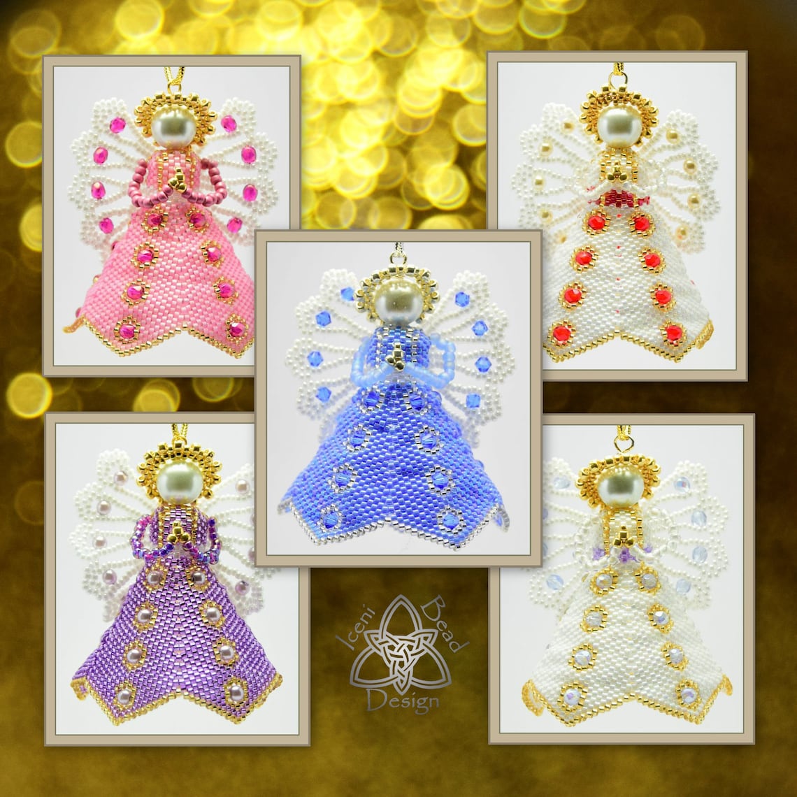 Bead Pattern: Angel of Grace, Tree Ornament, Pdf. Tutorial. English ...