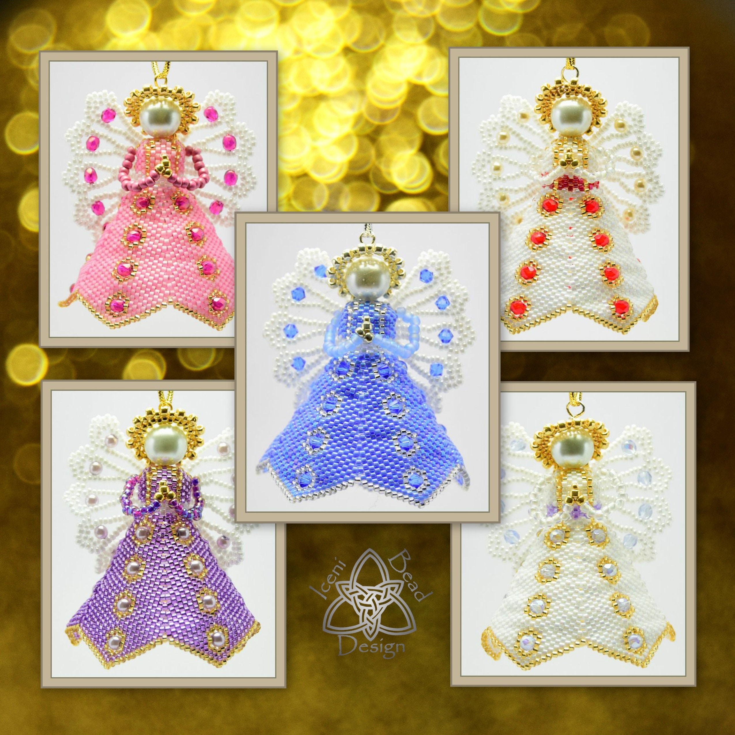 Bead Pattern Angel of Grace Tree Ornament Pdf. Tutorial. English Only Etsy UK