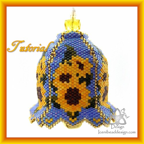 Bead Pattern: Poppy Bell Ornament 3D Peyote Bell Pdf. - Etsy
