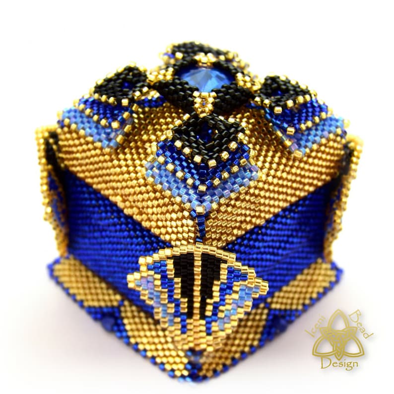 Beaded Box Pattern Modern Millie Art Deco Box Peyote Stitch - Etsy UK