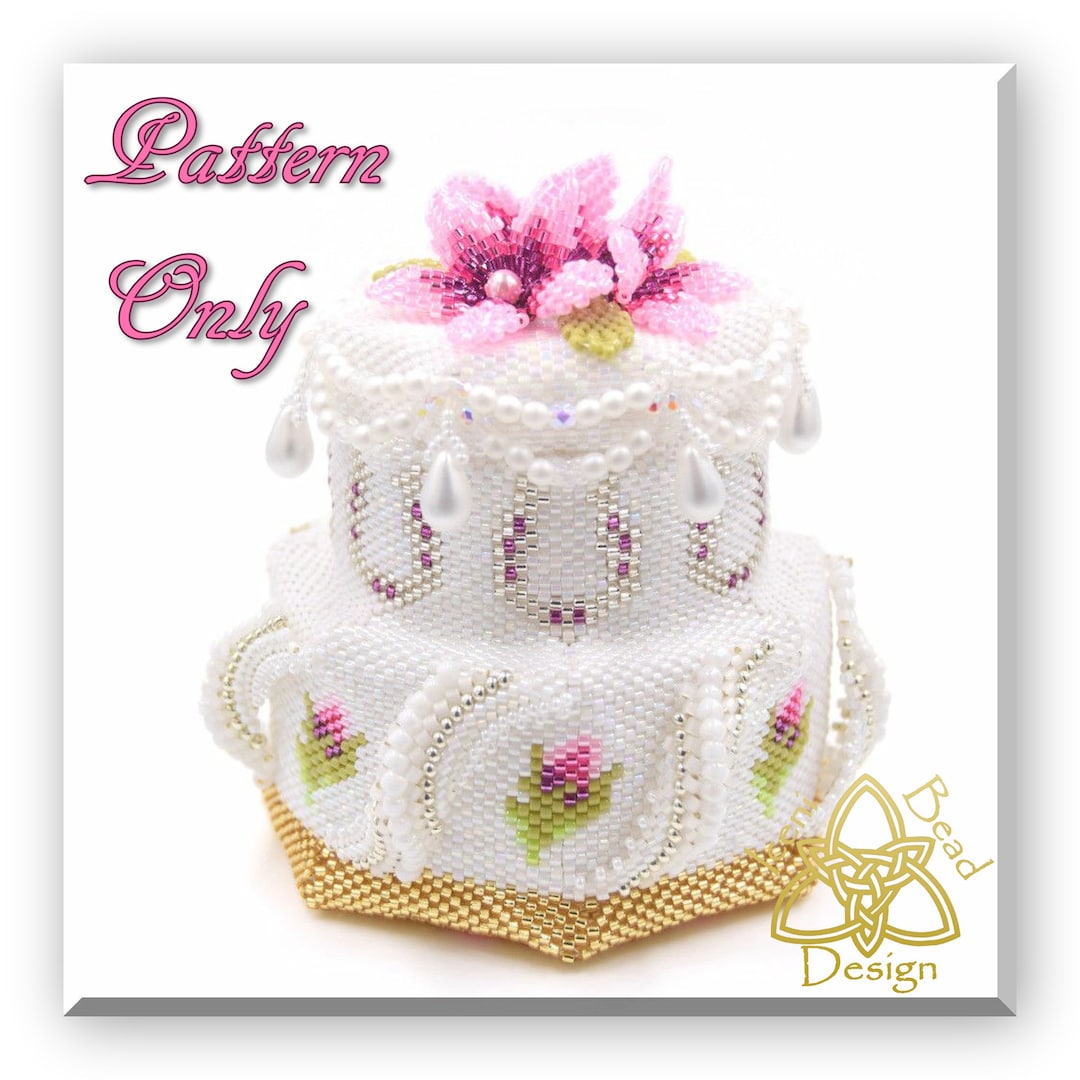 Festival of Joy, Wedding Cake Keepsake Box, Beaded Box Pattern,peyote ...