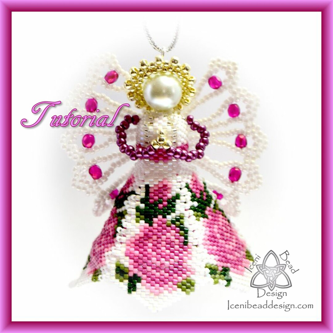 Bead Pattern: Rose Angel, Tree Ornament, Pdf. Tutorial. English Only - Etsy