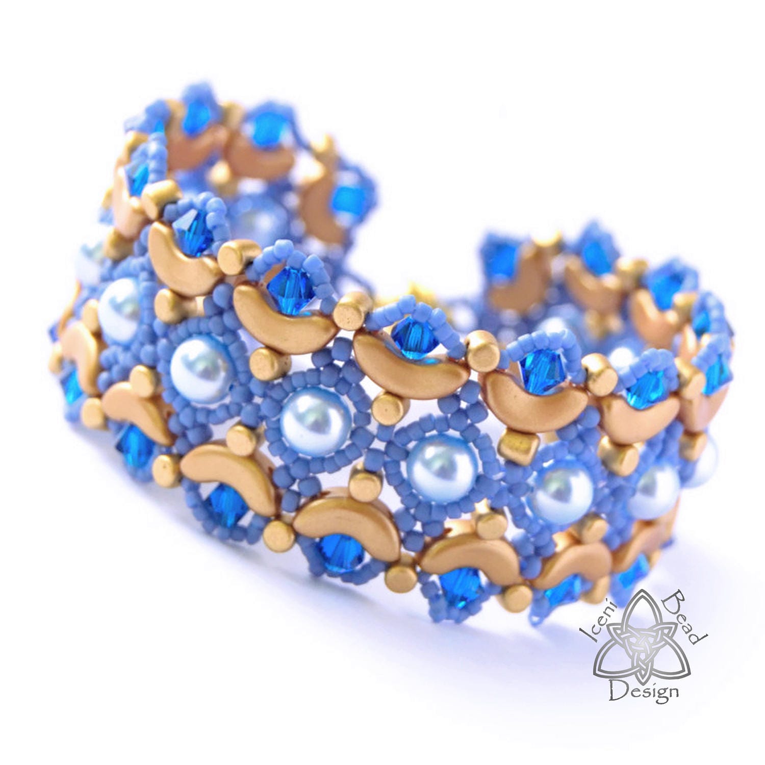 Pdf Tutorial Eshana Bracelet With Arcos® Par Puca® Beads and | Etsy UK