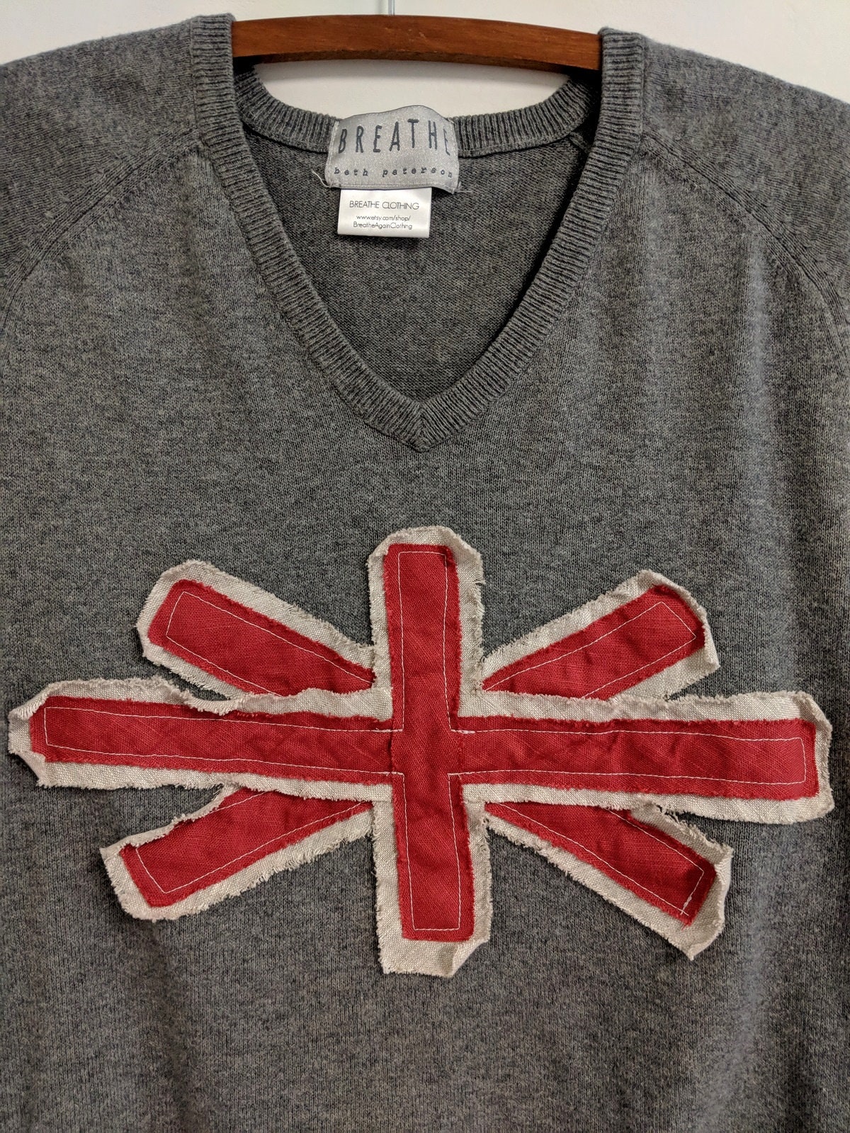 Union Jack / British Flag Sweater / Handmade by Breathe-again Clothing ...