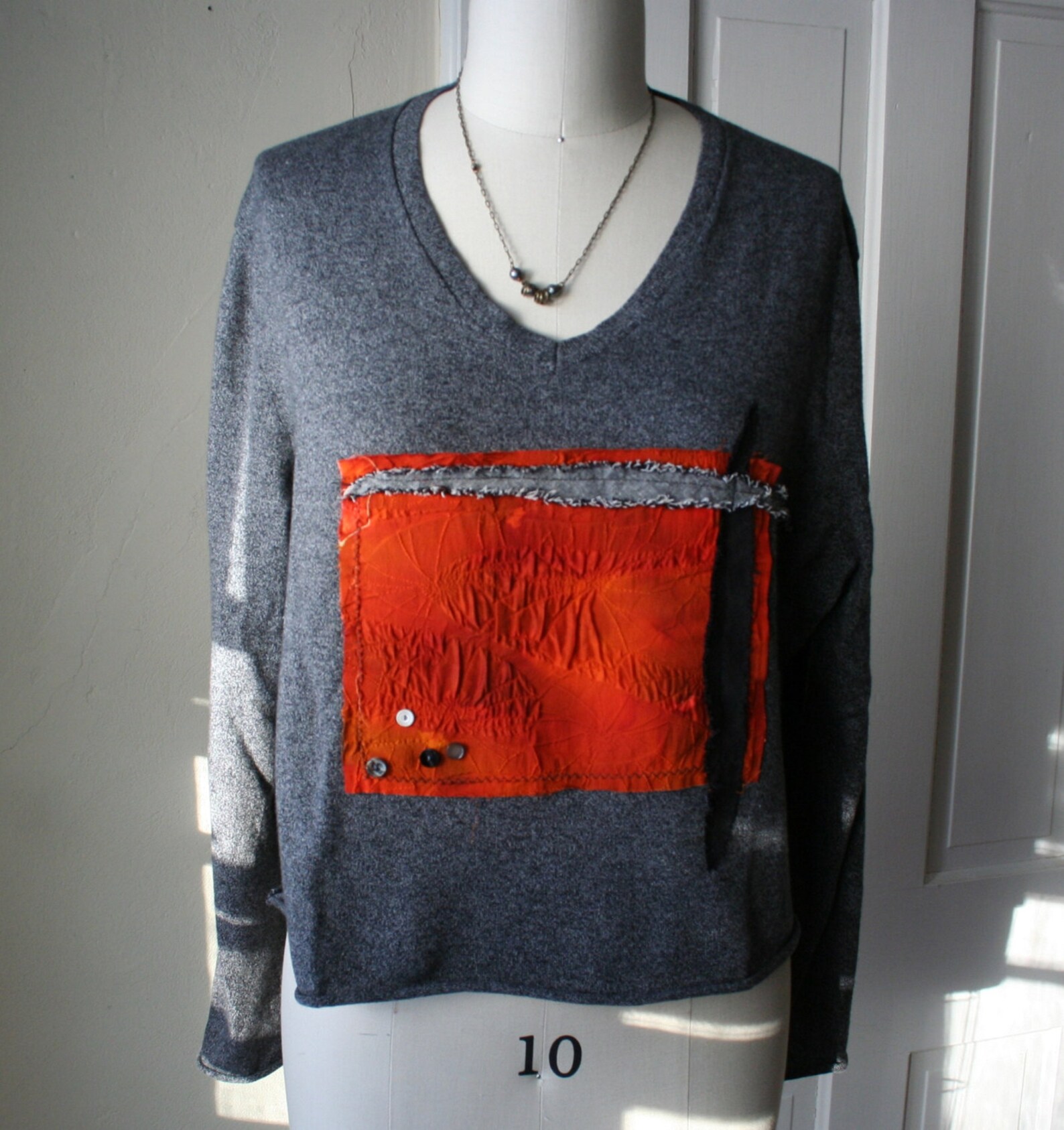 One of a Kind Artisan Kimono Recycled Sweater / Handmade - by Breathe ...