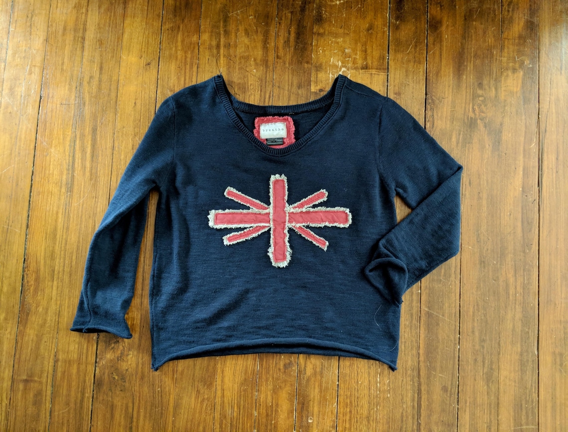 Union Jack / British Flag Sweater / Handmade by Breathe-again | Etsy