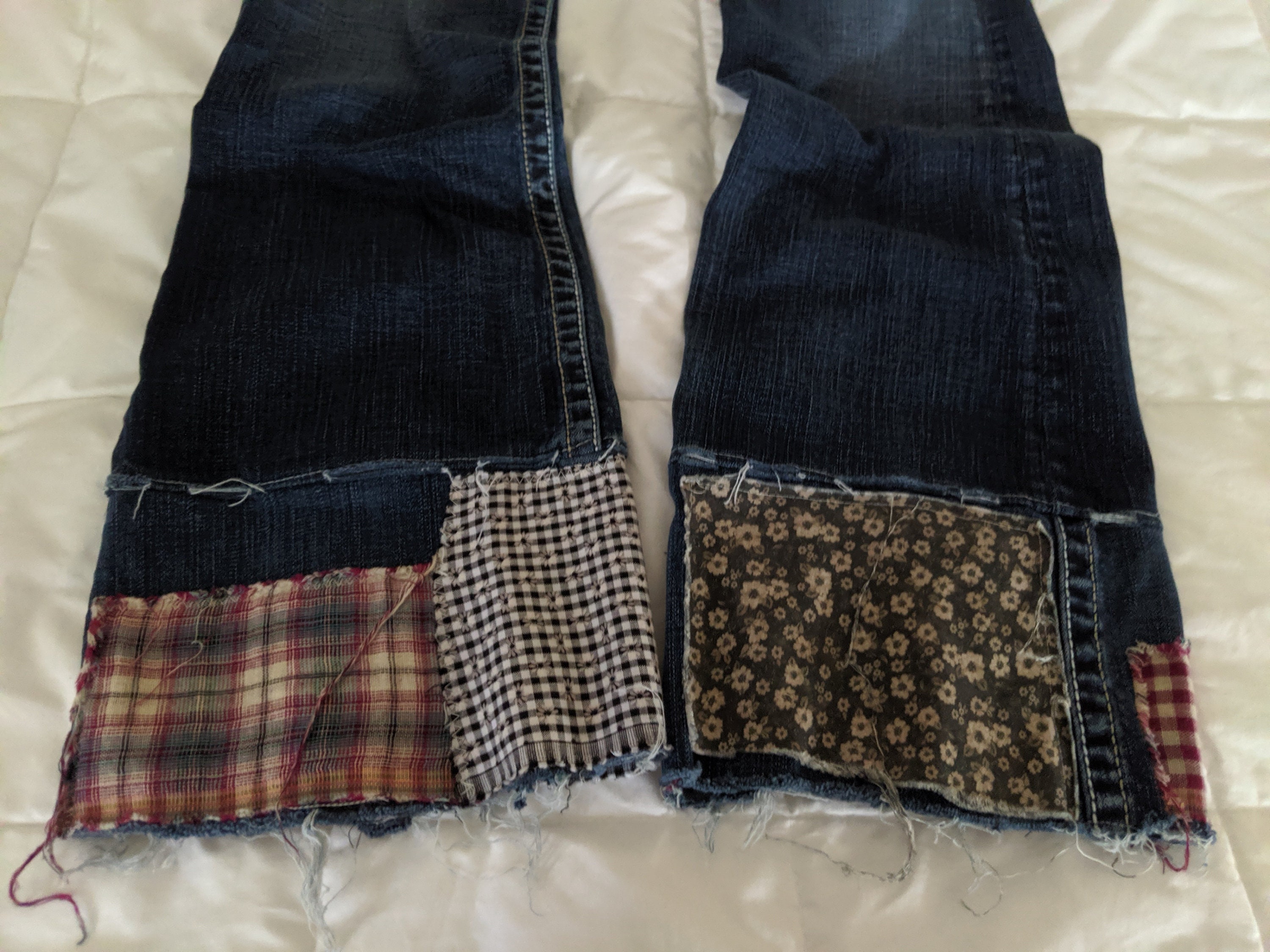 Recycled One of a Kind Jeans / Custom Hand Made Jeans / - by Breathe ...