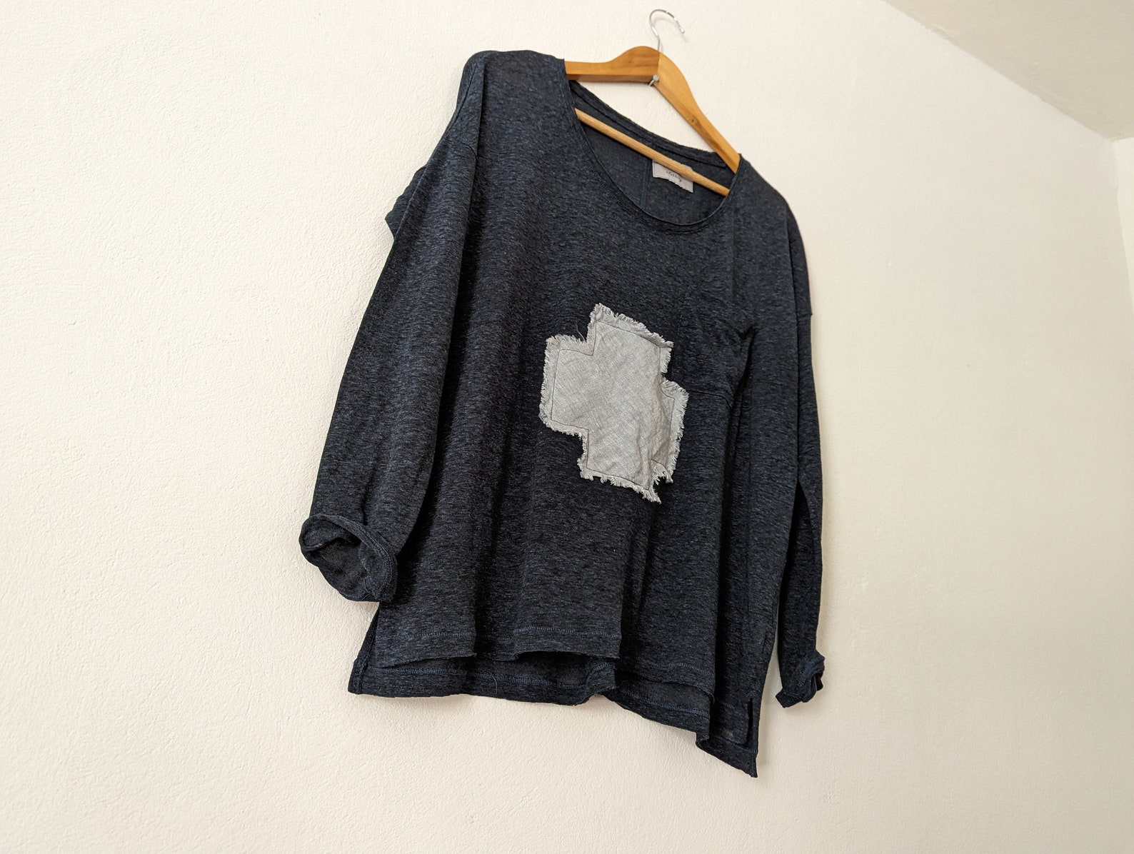 Artisan Sweater / Altered Couture "cross" Sweater / by Breathe-again ...