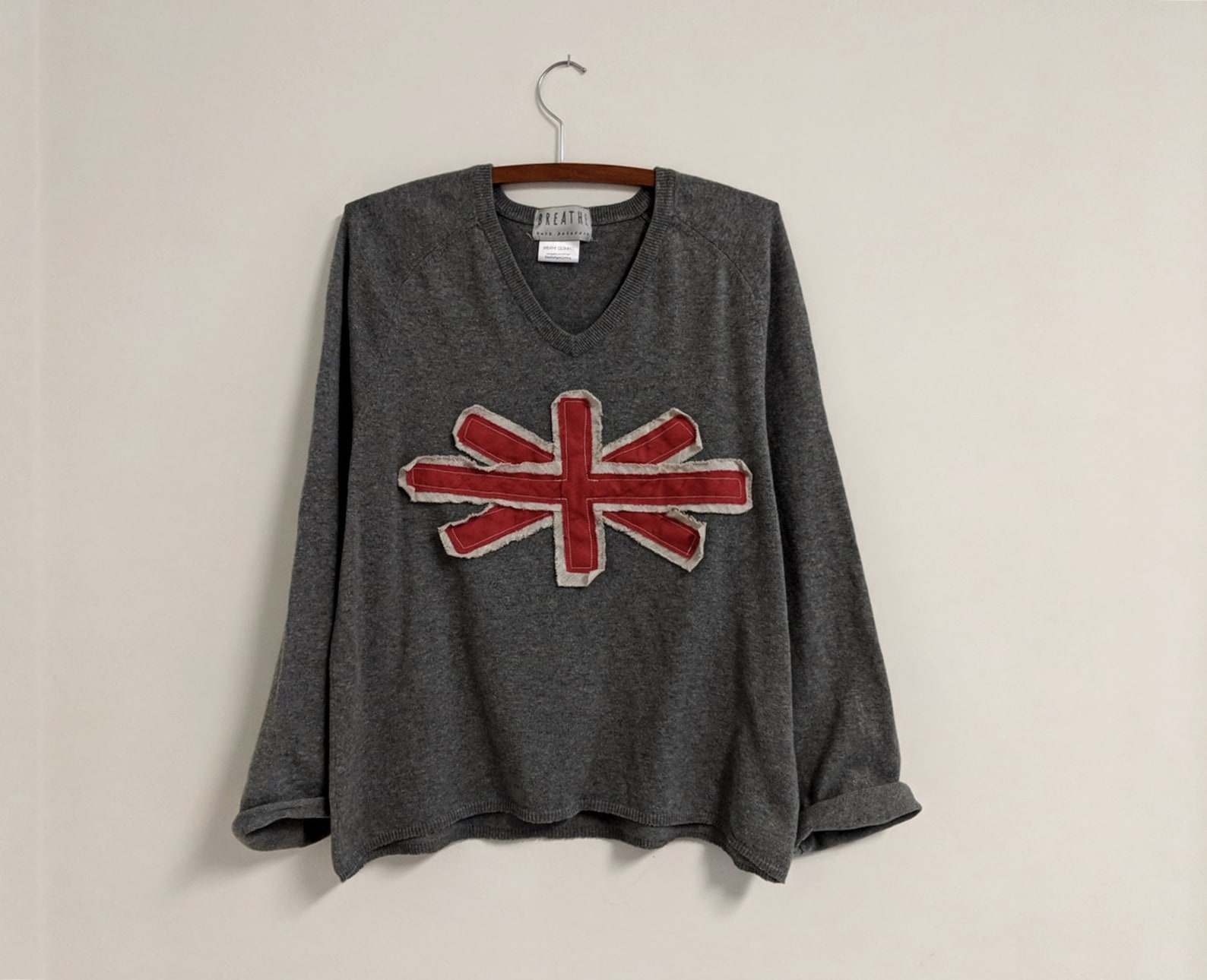 Union Jack / British Flag Sweater / Handmade by Breathe-again - Etsy