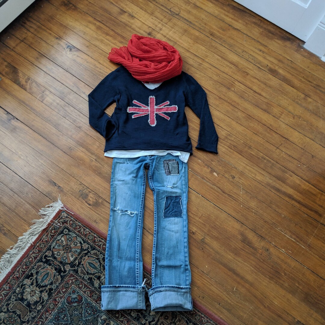 Union Jack British Flag Sweater / Handmade by Breathe-again Clothing ...